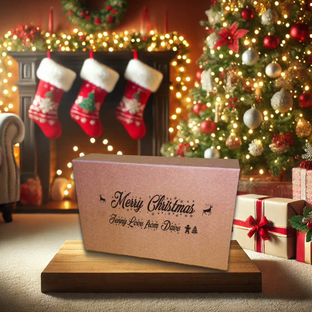Personalised Bespoke Brown Magnetic Box Unique Gift Idea| Fast Printed ...