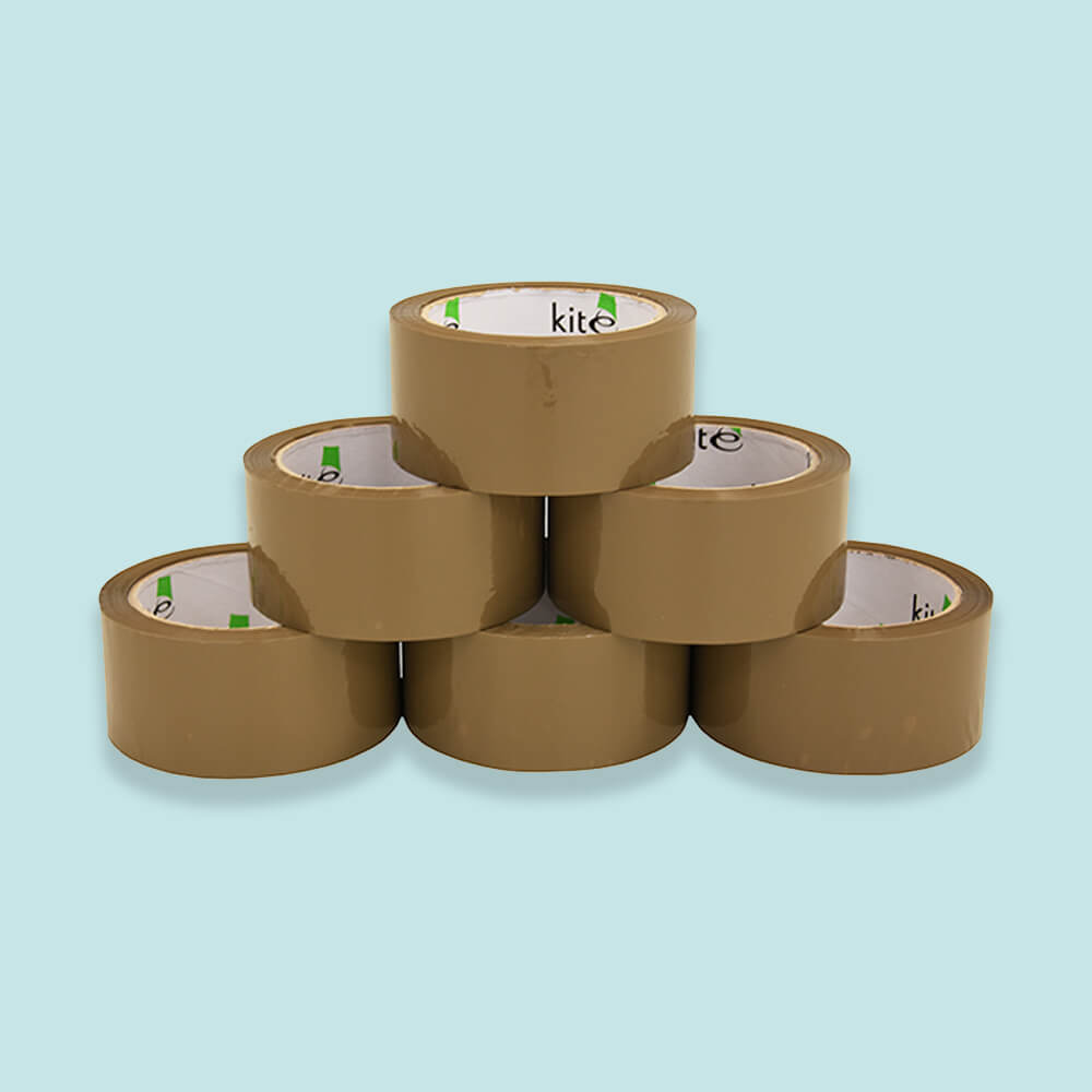 Brown Packing Parcel Tape - 48mm x 66m | Rolls of 6 & 36 – Fast Printed ...